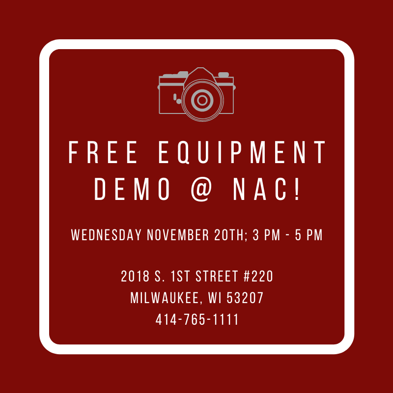 FREE EQUIPMENT DEMO @ NORTH AMERICAN CAMERA – North American Camera
